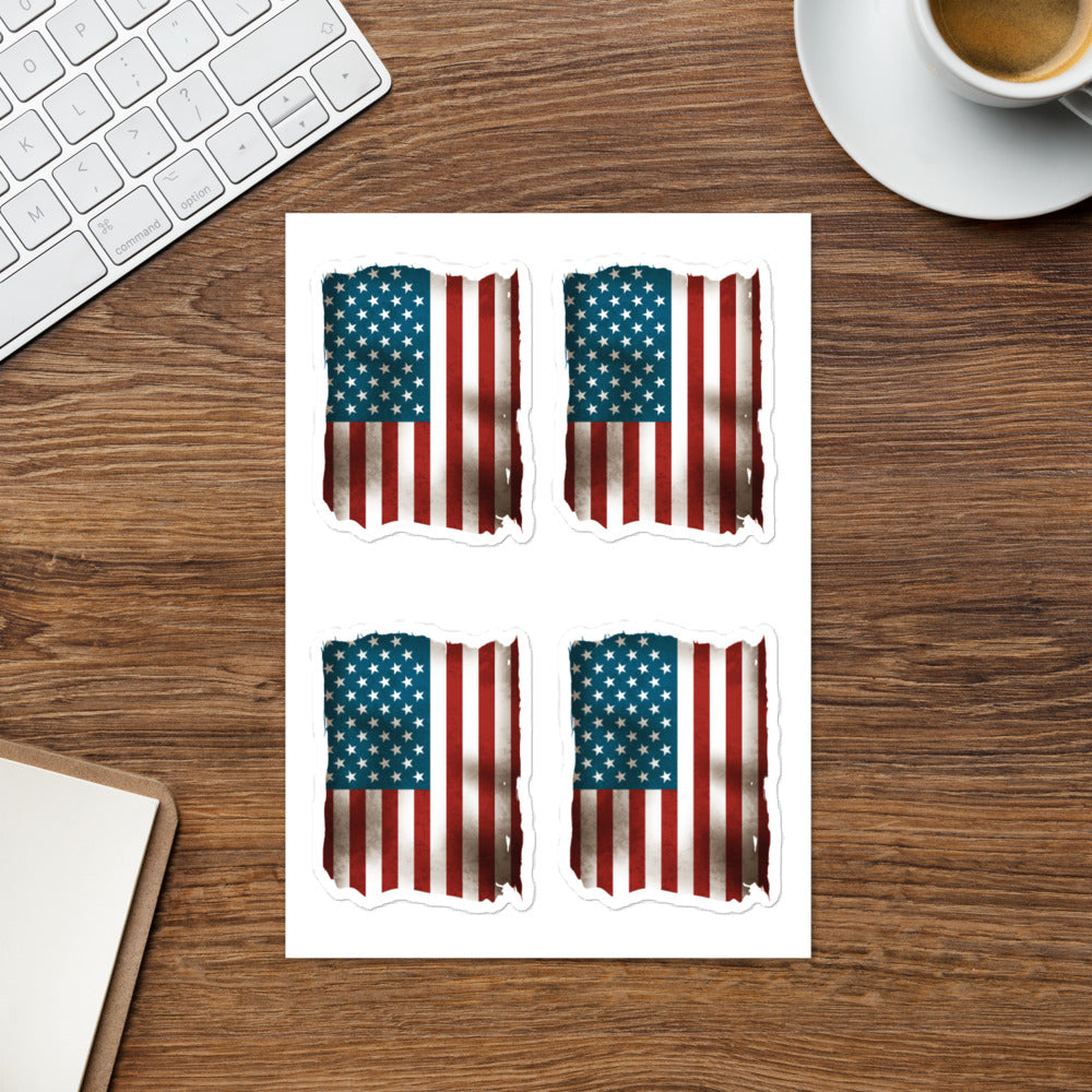 Rustic American Flags - Sticker sheet – Patriot Force USA
