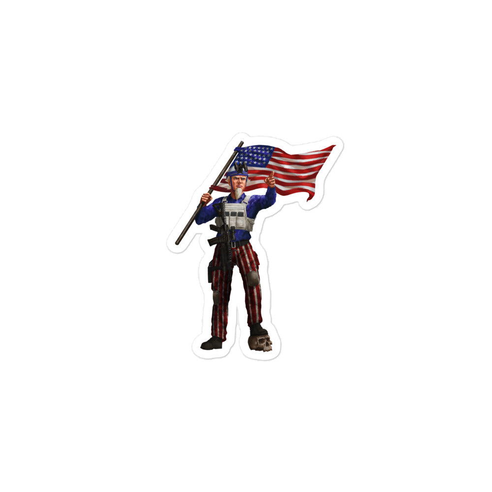 Uncle Sam Operator with Helmet - Sticker – Patriot Force USA